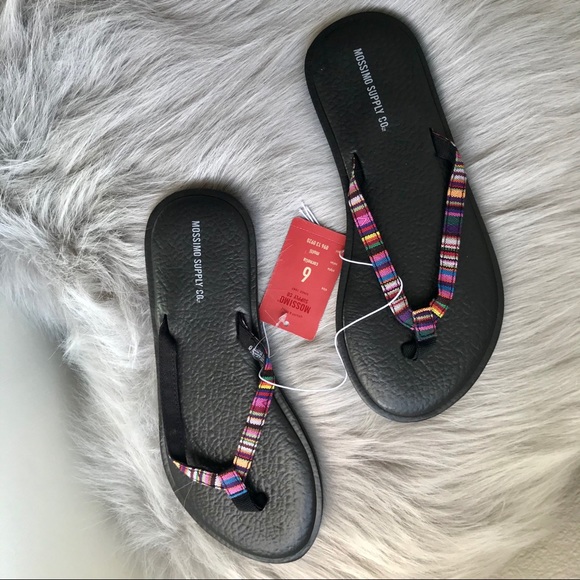 Mossimo Supply Co. | Shoes | Mossimo Rainbow Flip Flop Sandals Size 6 ...